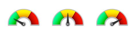 Premium Vector Set Of Measuring Speedometer Icons Infographic Gauge