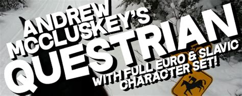 Questrian Font Font Tr
