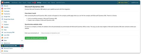 Microsoft Dynamics Integration