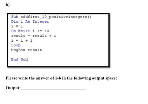Solved Question 1 What Is The Output Of The Following