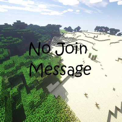 Overview DisableJoinMessage Bukkit Plugins Projects Bukkit