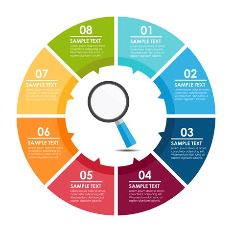 Magnifying Glass Infographic 451708 Vector Art At Vecteezy