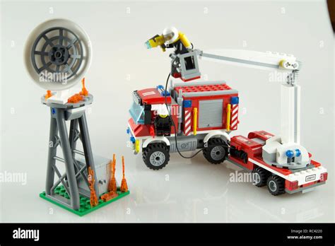 Fire Truck Lego Stock Photo Alamy