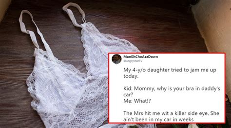 This 4 Year Old Found A Piece Of Lingerie In Dads Car And ‘confronted