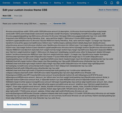 How To Create A Custom Invoice Theme Using Css Freeagent