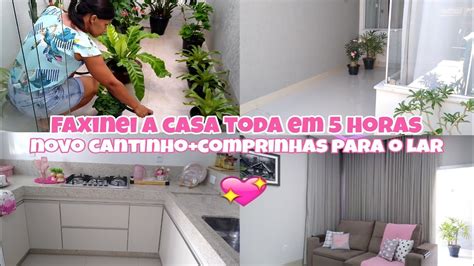 FAXINEI E DECOREI A CASA TODA EM HORAS COMPRINHAS PARA O LAR YouTube