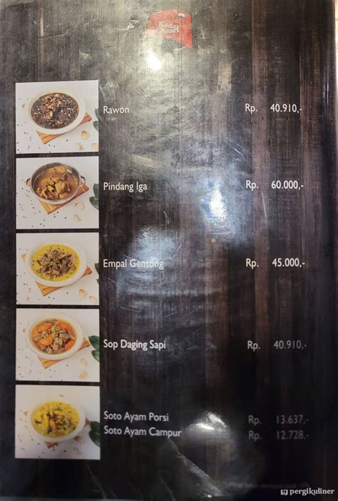 Selalu Diperbarui Menu Kedai H Asari Jagakarsa