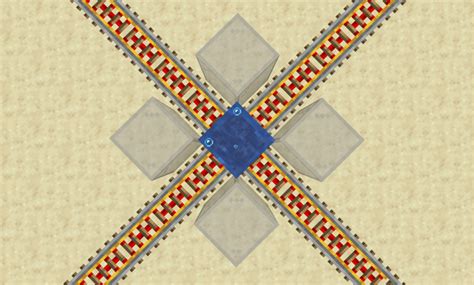 Simple No Redstone Minecart Crossing R Minecraft