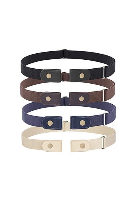 WHIPPY Lot de 3 ceintures élastiques invisibles sans boucle pour fe
