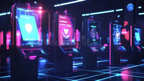Futuristic Digital Voting System With Holographic Interfaces And Modern Design In A High Tech