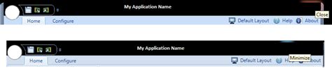 C Black Layer On Top Of Title Bar Minimize Maximize Close In Win7