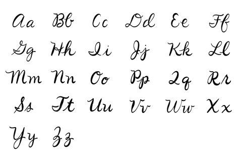 Premium Vector Hand Drawn Alphabet Script Lettering Font For Logo Design Poster Invitation Card