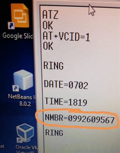 Serial Port How Can I Get The Phone Calling Number In My Java Application Stack Overflow