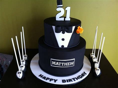 Birthday Cake Designs For Men 21st
