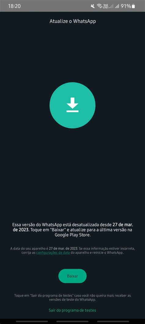 Atualizar O Whatsapp Tá Com Dificuldade Pra Atualizar Seu Whatsapp Gb