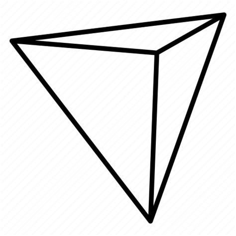 Tetrahedron Shape Geometry 3d Shape Form Icon Download On Iconfinder