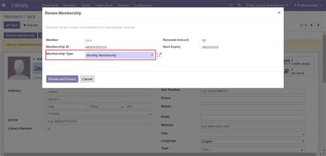 Library Management System Odoo App