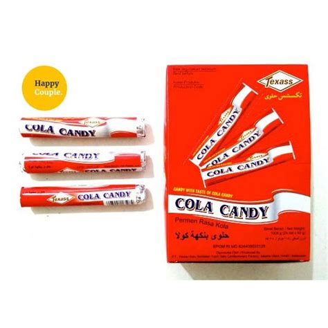 Jual Permen Jadul Texas Cola Roll Candy Kembang Gula Rasa Kola Coca Cola Shopee Indonesia