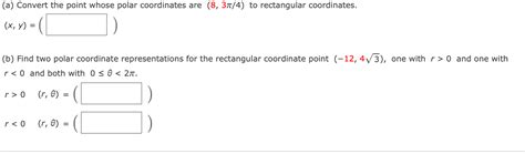 solved a convert the point whose polar coordinates are