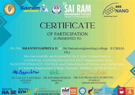 Shanmugapriya D On Linkedin Ieee Newcertificate