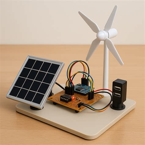 IOT Based Hybrid Solar And Wind Based Charging Station Using Arduino