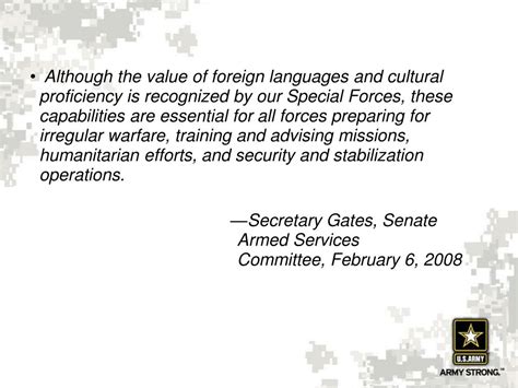 PPT U S Army Language Programs USAREC Language Advocate SFC Jeffrey Henry PowerPoint