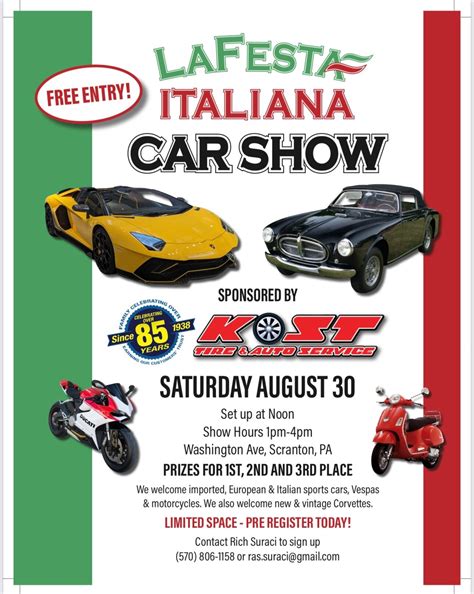 La Festa Italiana Car Show Events 2002faq