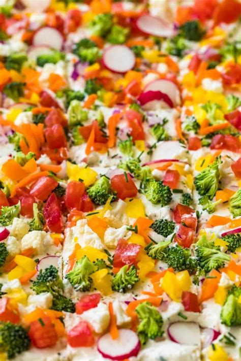 Veggie Pizza Recipe Crescent Roll Pizza The Cookie Rookie® Video