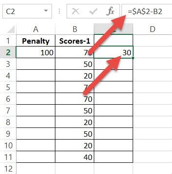 How To Subtract Multiple Cells From One Cell In Excel