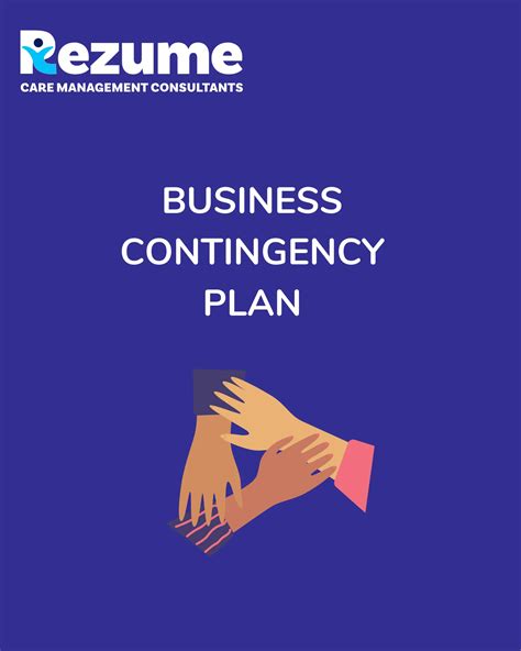Business Contingency Plan Rezume Care Management Consultants
