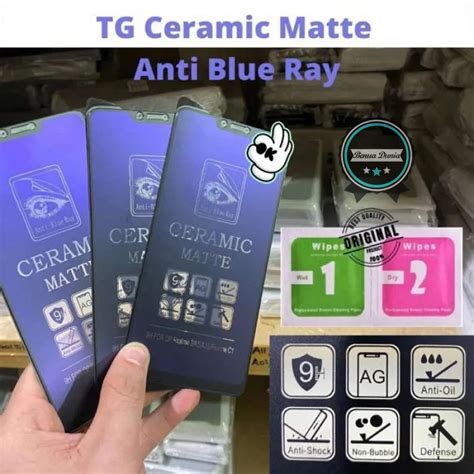 Jual Tempred Glass Blue Matte Keramik Ceramic Oppo A3s A5s A1k A76 A74