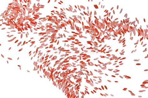 Abstract Colored Motion Particle Or Random Shape Pattern Decoration