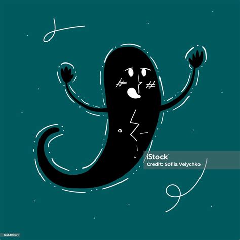 해피 할로윈 손은 손을 들고 무서운 유령과 함께 그림을 그렸습니다 10월에 대한 스톡 벡터 아트 및 기타 이미지 10월 가을 갈고리 발톱 Istock