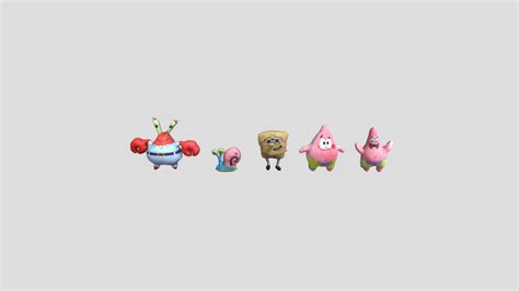 I Got Even More Spongebob Plushys Download Free 3d Model By