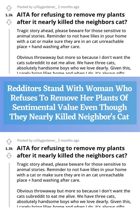 Redditors Stand With Woman Who Refuses To Remove Her Plants Of