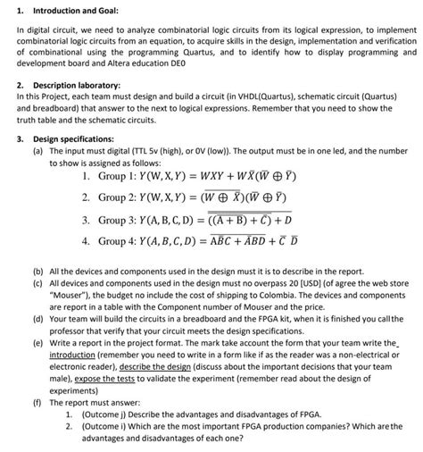 Solved Introduction And Goal In Digital Circuit We Need Chegg