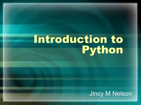 Full Python In 20 Slides Pptx