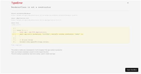 pixi js sandbox codesandbox