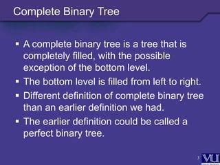 Complete Binary Tree And Heap PPT