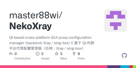 GitHub Master Wi NekoXray Qt Based Cross Platform GUI Proxy Configuration Manager Backend