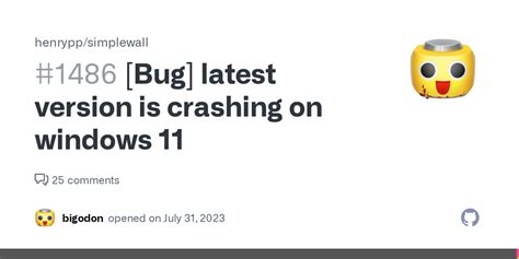 Bug Latest Version Is Crashing On Windows Issue Henrypp