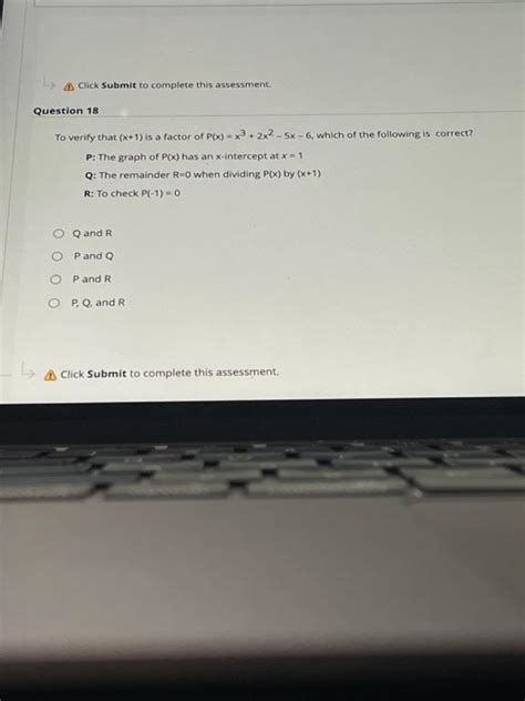 Solved Click Submit To Complete This Assessment Question 18