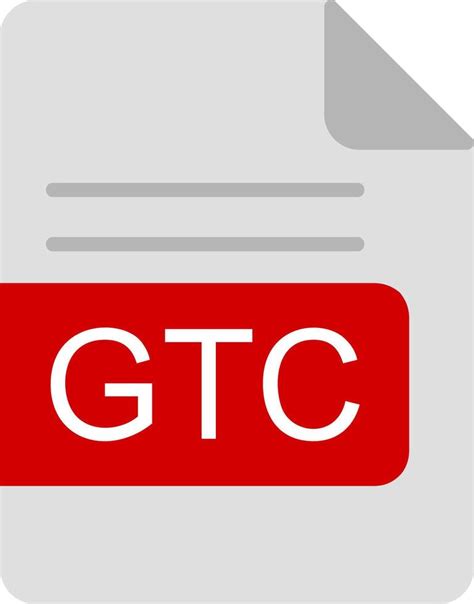 Gtc File Format Flat Icon 43303872 Vector Art At Vecteezy