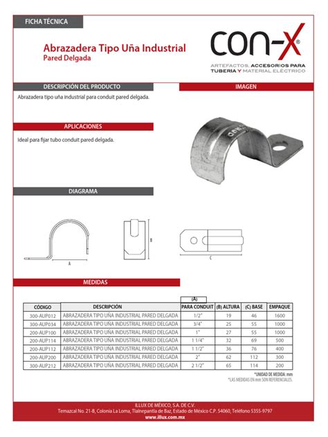 Abrazadera Tipo Uña Para Conduit Pdf