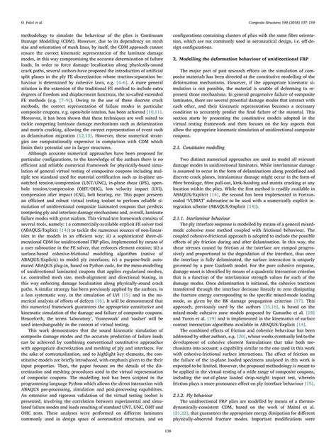 Modelling And Simulation Methodology For Unidirectional Composite