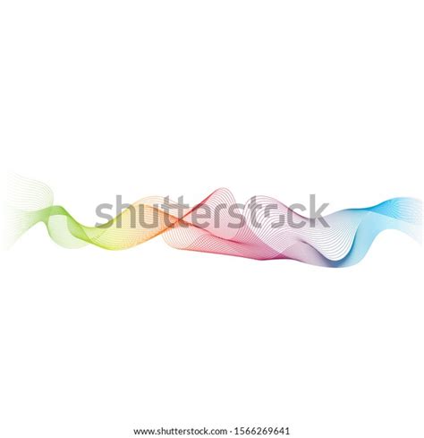 Abstract Color Wave Flow Design Element Stock Vector Royalty Free