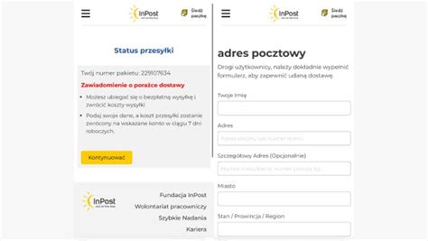 Fałszywy SMS od InPost Brak adresu podejrzany link inlilpost pl GRA PL