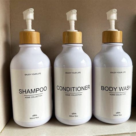 500ml Phòng Tắm Xà Phòng Có Thể Đổ Lại Dầu Gội Sữa Tắm Chai Xà Phòng