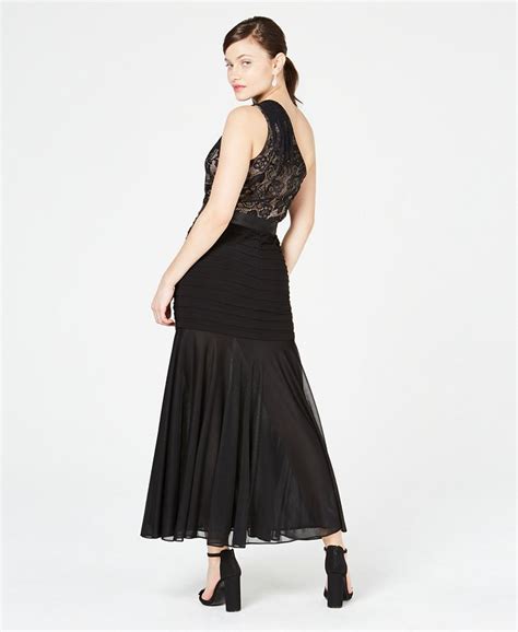 Betsy And Adam Petite Lace One Shoulder Mermaid Gown Macys