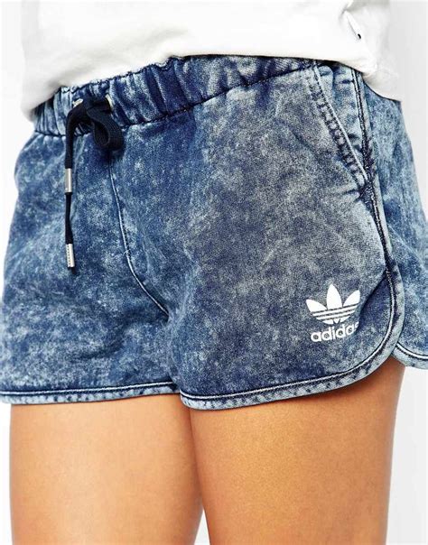 Image 3 of Adidas Originals Denim Look Shorts Latest Fashion Clothes ...